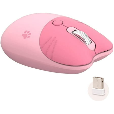 JOYWEI Cute Wireless Mouse,2.4G Cordless Silent Mice for Girls Kawaii ...