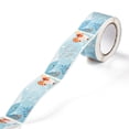 Coated Paper Sealing Stickers Rectangle with Christmas Themed Pattern ...