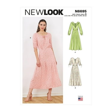 New Look Sewing Pattern 6229 Misses Dresses, Size A (8-10-12-14-16-18 ...
