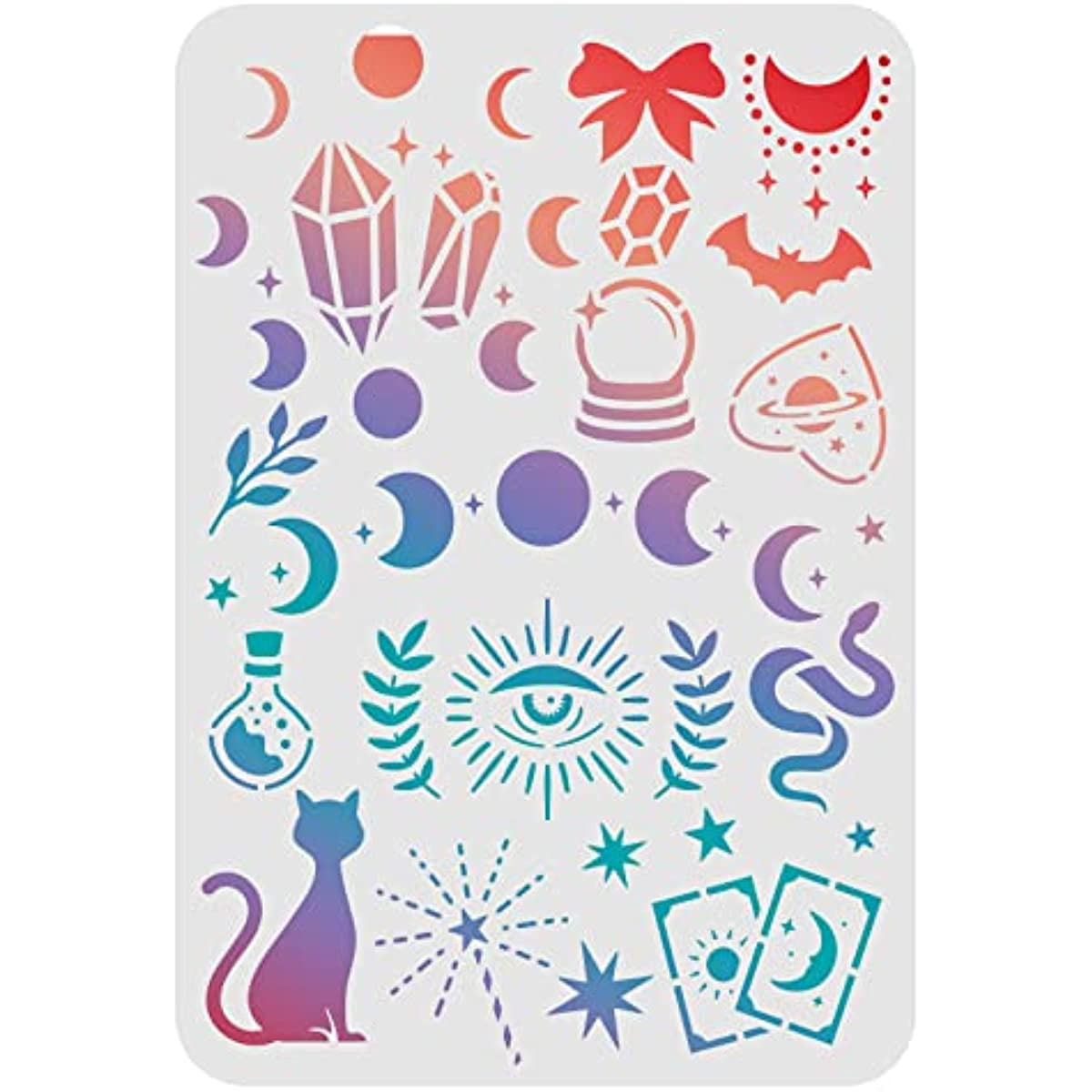 Ouija Board Stencil Magical Stencils Witch Stencils for Crafts Plastic ...