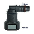 11.8mm SAE 3/8\" 10mm Elbow 90 Degree Nylon Fuel Line Quick Connect ...