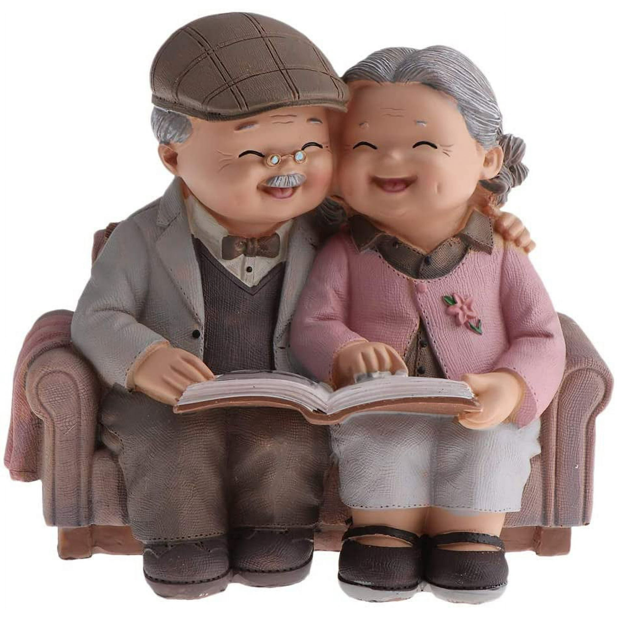 Click here for Pengtai Loving Elderly Couple Figurines Resin Husb... prices