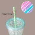 Fridja 25 Pieces Reusable Clear Plastic Straws with Cleaning Brush, 9 ...