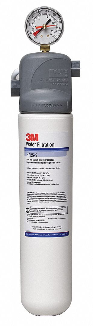 3m Filtration Water Filter System,1 micron,17" H 5616004 - Walmart.com