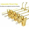 20 Pack Shiny Gold 12 Inch Metal Pants Skirts Hanger, Sturdy for Slacks ...