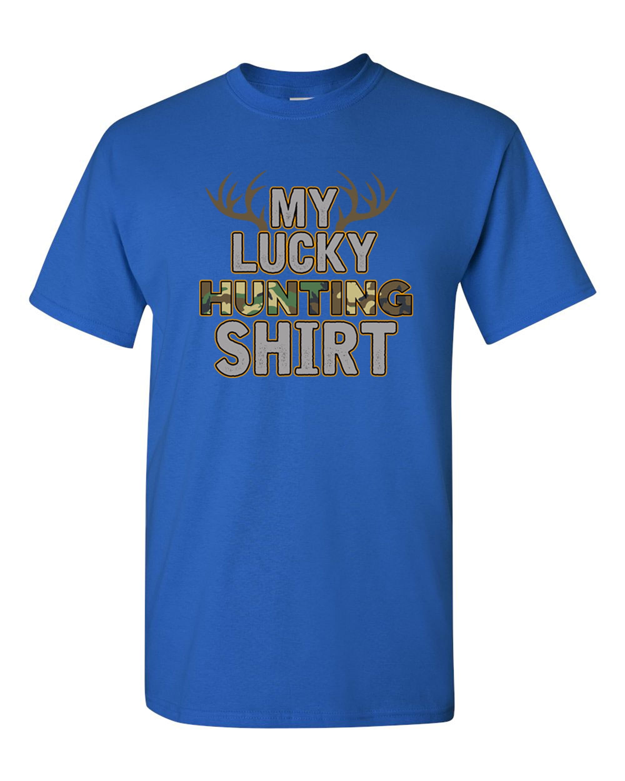 My Lucky Hunting Shirts Deer Hunt Camouflage Funny DT Adult T-Shirt Tee ...
