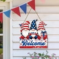 4th of July Wreath Sign, Independence Day Wall Decor, Red White & Blue ...