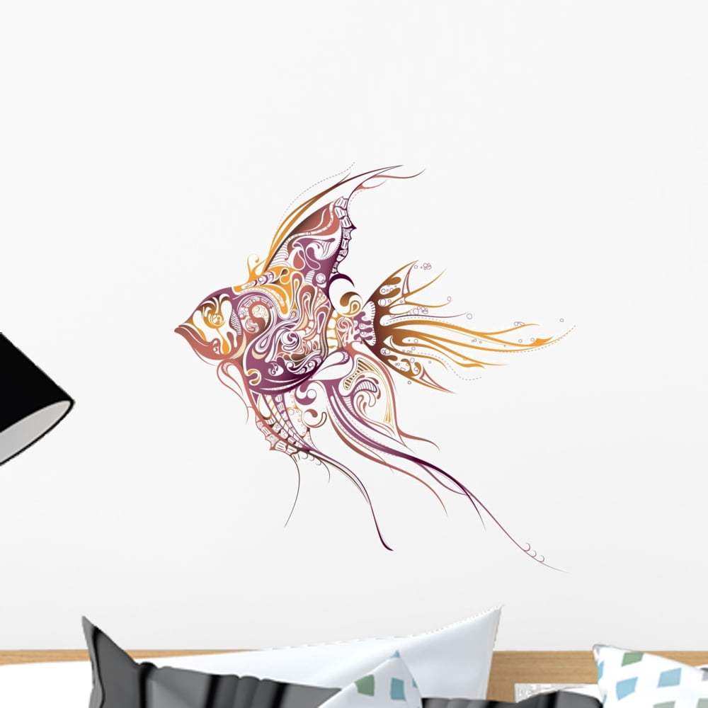 Tropical Fish Wall Decal by Wallmonkeys Peel and Stick Graphic (18 in H ...