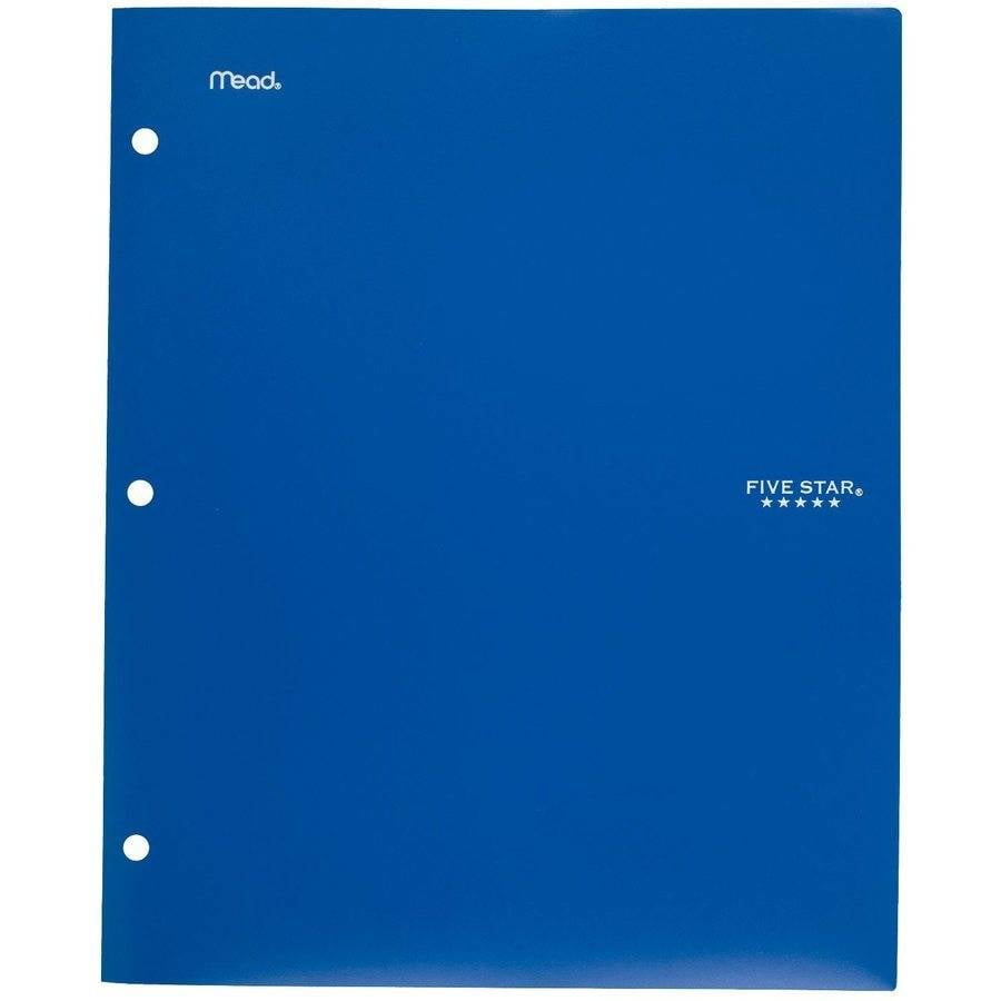 Five Star 2-Pocket Stay-Put Plastic Folder, Cobalt Blue (37447 ...