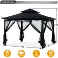 ABCCANOPY 10'x12' Waterproof Patio Gazebo, Outdoor with Netting, Double ...