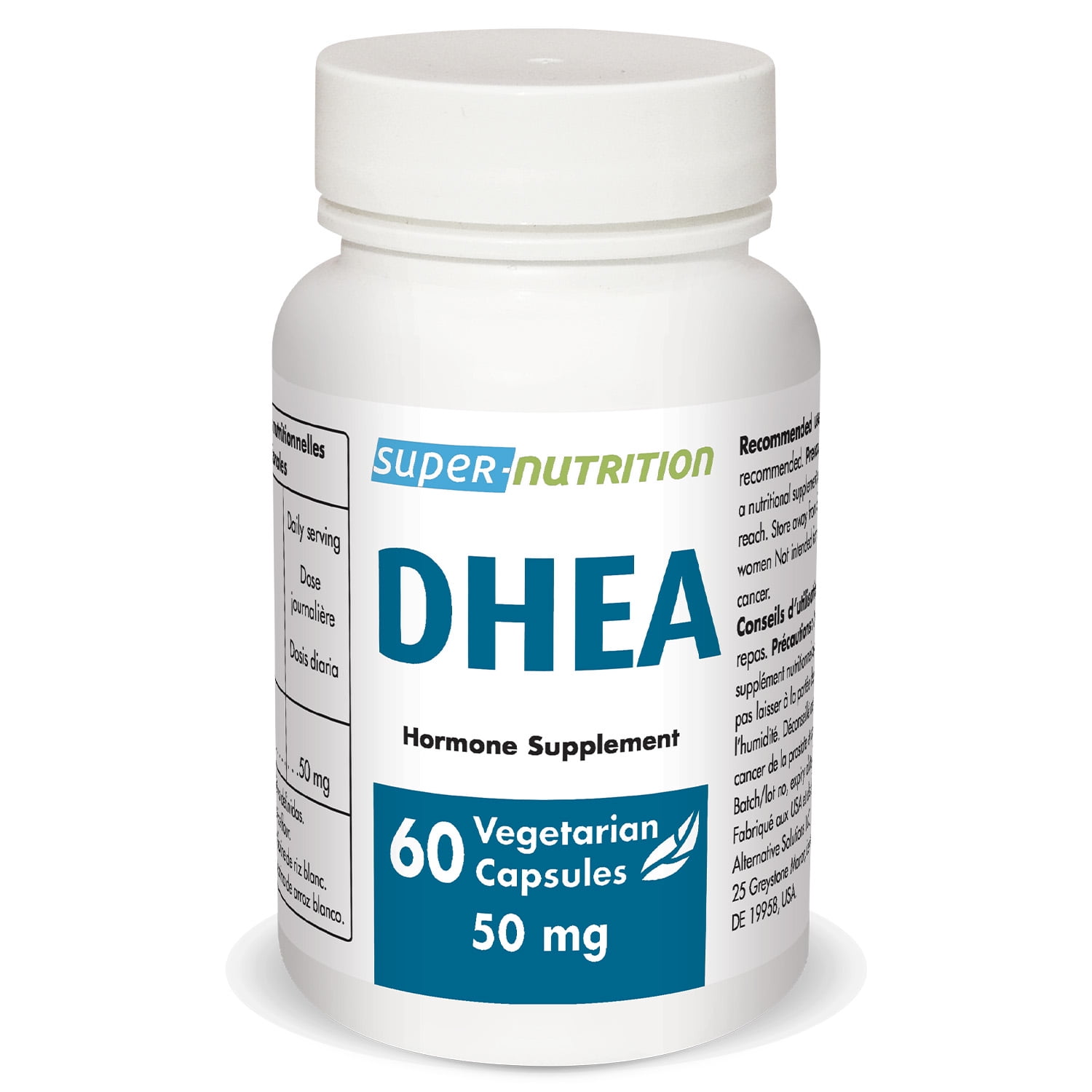 Supersmart - DHEA 50 mg (DeHydroEpiAndrosterone) - Hormone Balance & Anti Aging Supplement ...