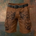CONZONE Mens Cargo Shorts Viking Graphic Y2K Baggy Cargo Shorts for Men ...