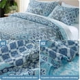 Country-Chic Printed Pre-Washed Quilt Bedding Set - Microfiber Fabric ...