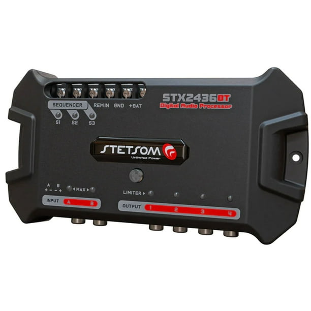 Stetsom STX2436 DSP 4 Channel Crossover and Equalizer Processor ...