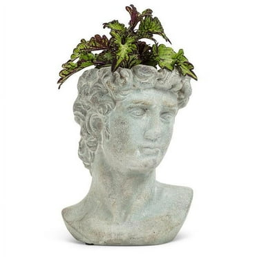 Abbott Collections AB-27-VISAGE-SM 9 in. Half Face Planter, Grey ...