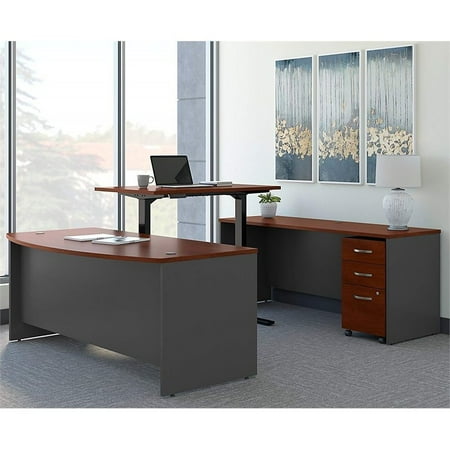 Bush Business Furniture Series C 72W U Shaped Desk with Height ...