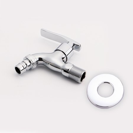 G1/2" Copper Faucet Laundry Bathroom Faucet Washing Machine Faucet Wall ...