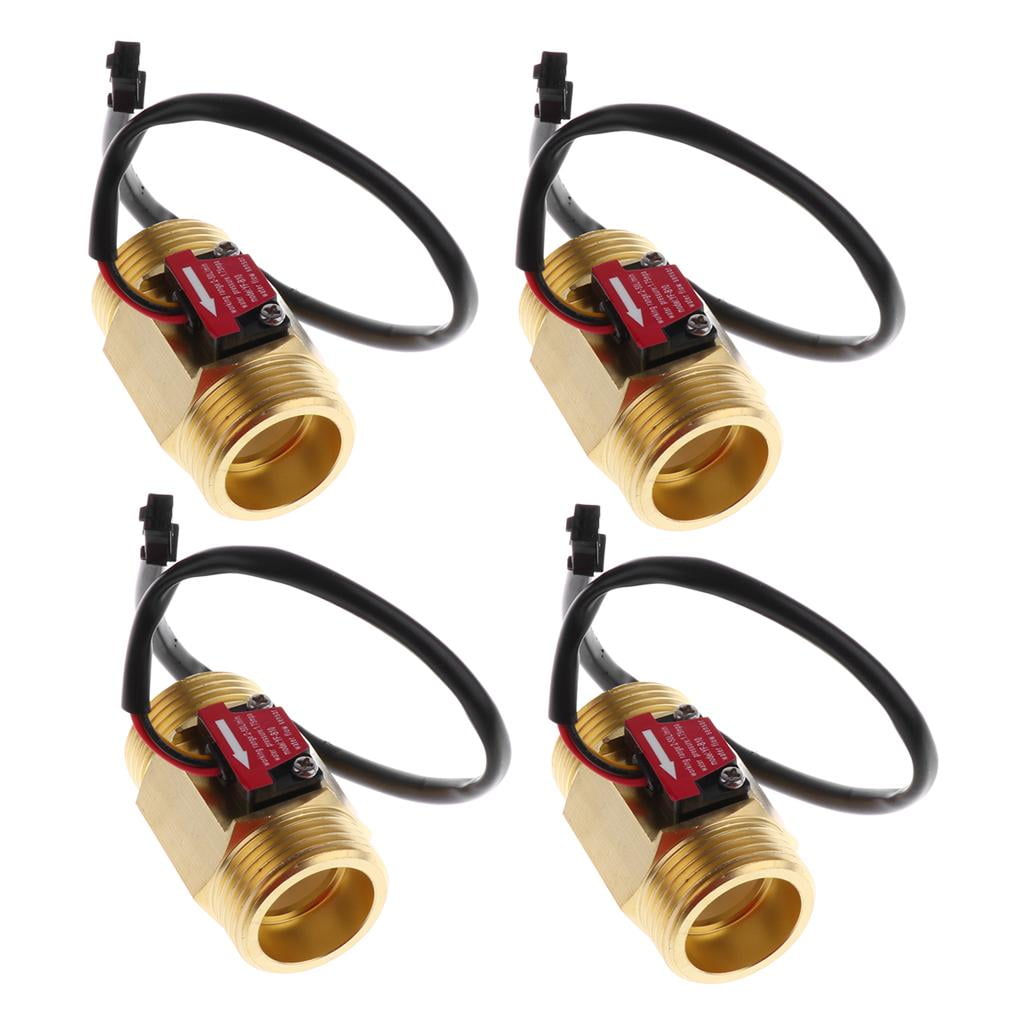 4x Sensor de flujo de agua , salida de de Hall 1-25L / min, medidor de ...