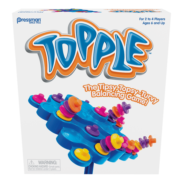 Pressman Topple Game - The Tipsy, Topsy-Turvy Balancing Game for Ages 6 ...