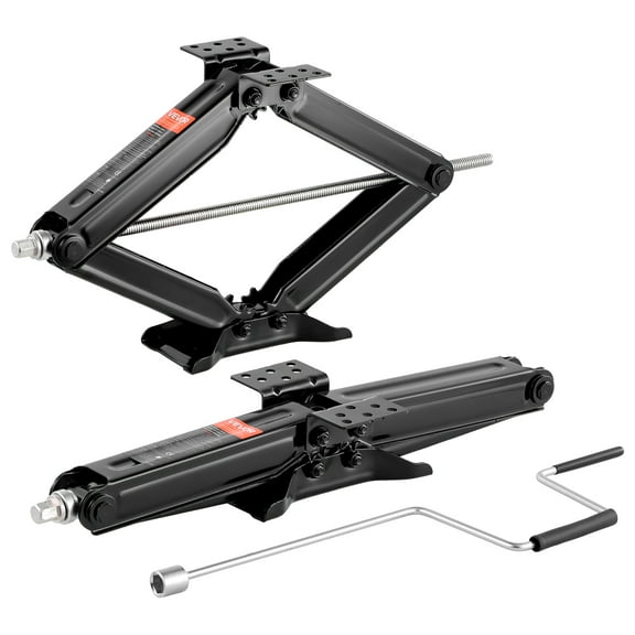 VEVOR 5000 lbs RV Scissor Jacks, 4-23.4 in RV Stabilizer Leveling ...