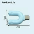 Double Headphone Adapter U Shaped Connectors For Smartphones Tablets ...