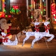 Zimtown Christmas Reindeer Set Lighted Outdoor Christmas Deer ...