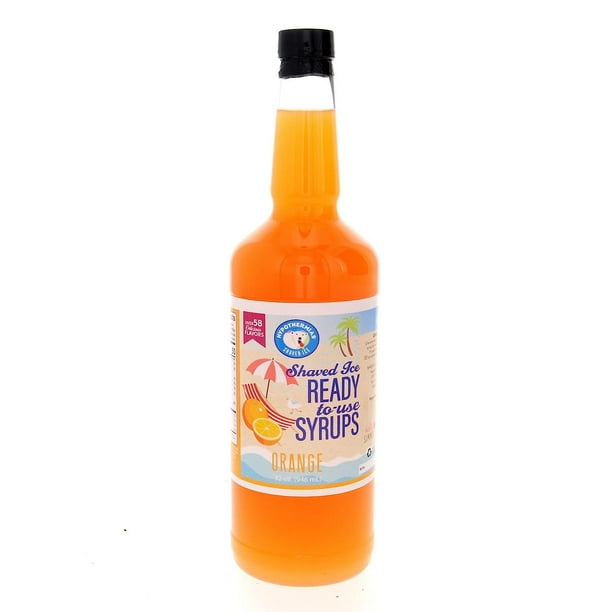 Orange Snow Cone Syrup And Hawaiian Syrup Flavor Syrup For Coffee