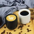 2Pcs Ceramic Coffee Cup Set,Espresso, Latte, Milk & Cold Brew,Thickened ...
