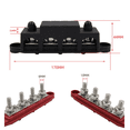 Marine Bus Bar 12V 250A Power Distribution Block 4 Posts Junction Block ...