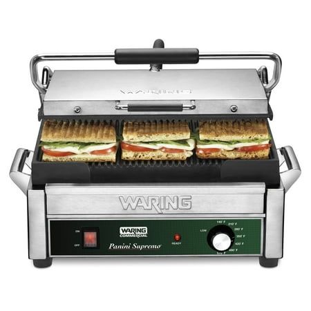 Waring Commercial WPG250 Panini SupremoÂ® Large Panini Grill, Pancake ...