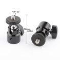 2PCS Quick Release Head With 1/4 Inch Screw Strong Locking Mechanism ...