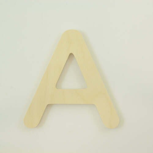 Package of 1, 16 Inch X 1/2" Baltic Birch "A" Wood Letters In The ...