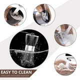 Ceramic Burr Manual Coffee Grinder with Two 5.5oz Glass Jars, Stainless ...