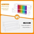 2PCS 96-Slots Pen Display Stand,2-Tier Acrylic Pen Holder for Craft ...