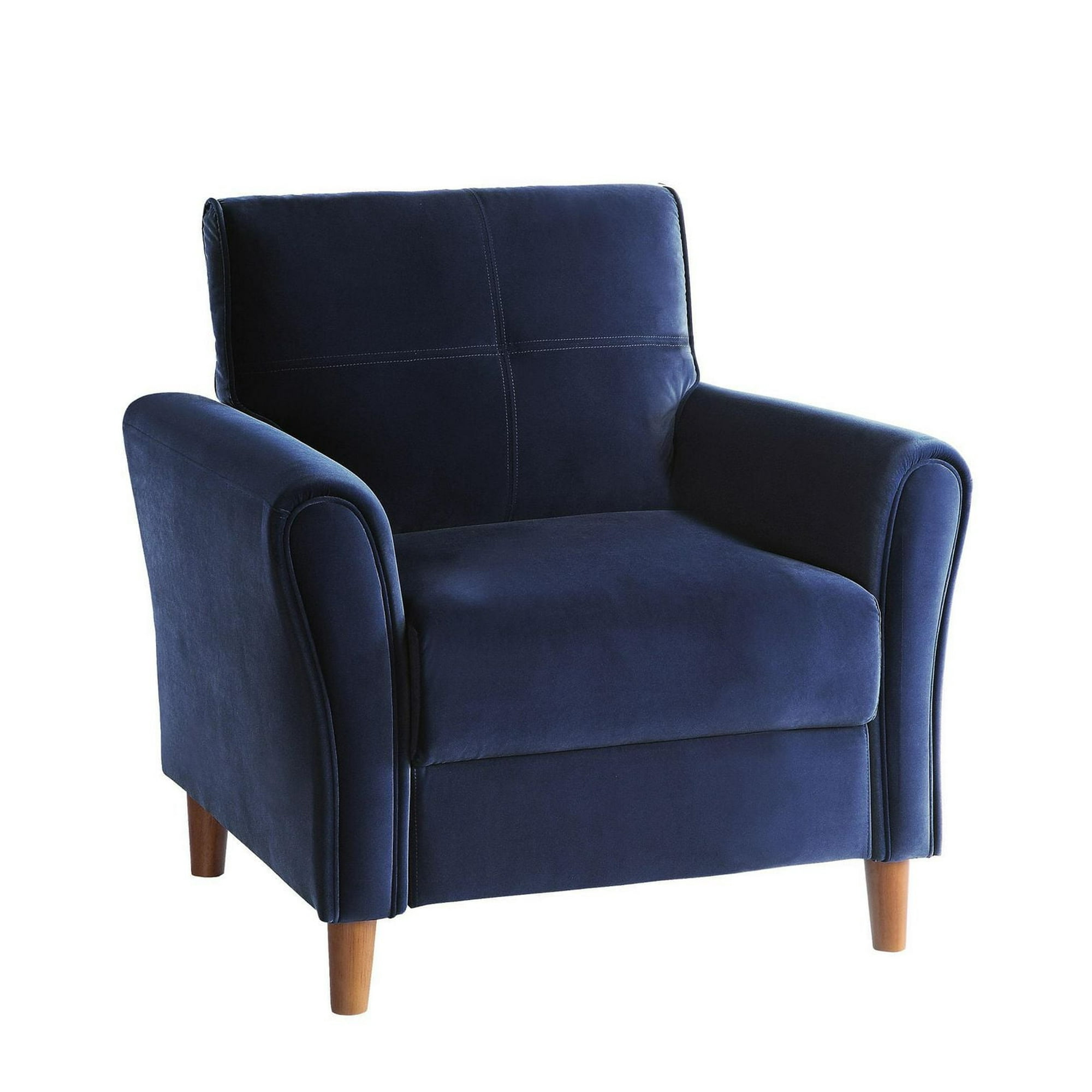 Click here for Topline Home Furnishings Modern Blue Velvet Accent... prices