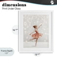 Stupell Industries Dancing In The Light White Framed Print Under Glass ...