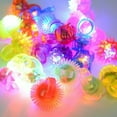 24 Pack Glow Soft Jelly Light Up Rings with Flashing LED Lights Kids ...