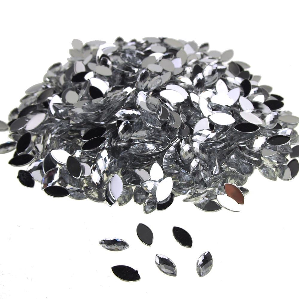 Leaf-Shaped Acrylic Rhinestone Diamonds - Walmart.com