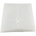 12 Pack Clear Plastic Envelopes Envelopes Expandable Files Document Folders with Button & String ...