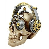 Steampunk Cyborg R&B Funk Music Fanatic With Headphone Skull Figurine 5 ...