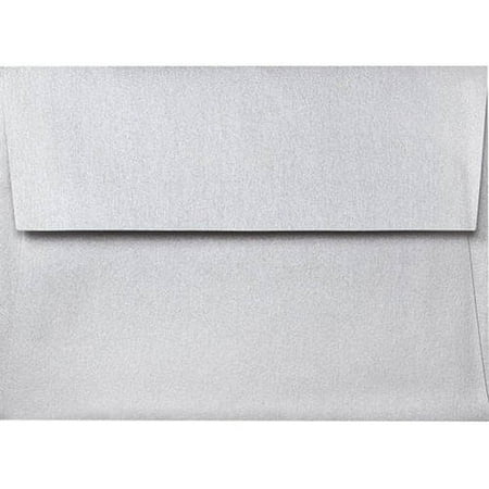 A6 Invitation Envelopes (4 3/4 x 6 1/2) - Silver Metallic (50 Qty ...
