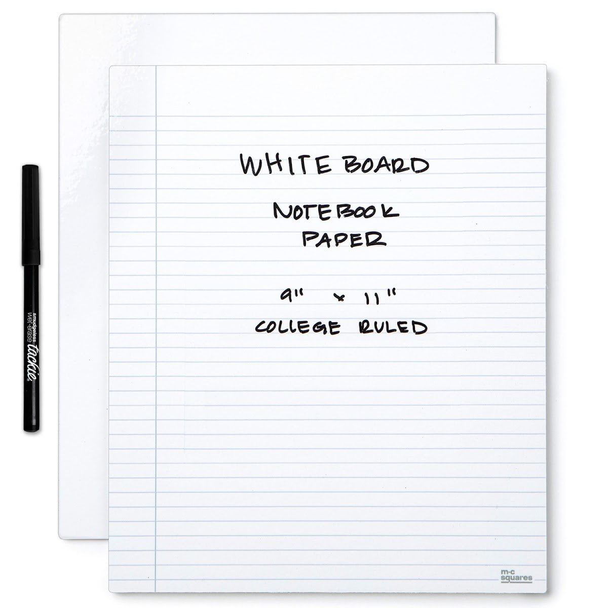 M.C. Squares Dry-Erase Note Pads - 9 x 11 Inch, Letter 2-Pack - One ...