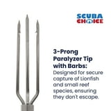 Spearfishing Lionfish 6" Pole Spear Tip 3 Prong Head Paralyzer w/ Barbs ...