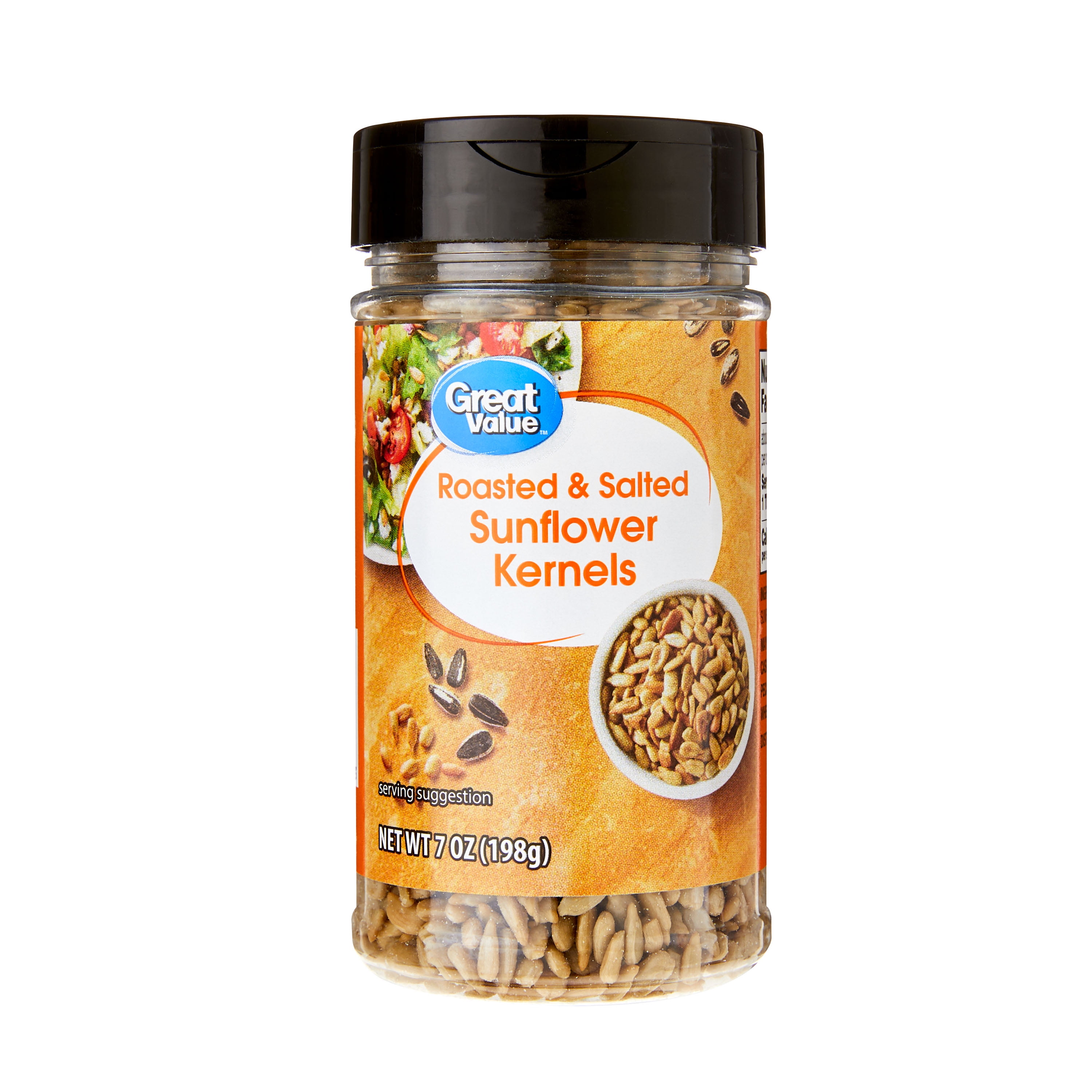 Great Value Roasted & Salted Sunflower Kernels, 7 oz - Walmart.com