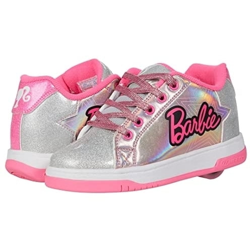 HEELYS Girl's Pro 20 Barbie (Little Kid/Big Kid/Adult) SILVER/PINK ...