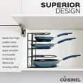 Cuisinel 5-Tier Rack Pan Organizer, Space Saving Kitchen Storage for ...