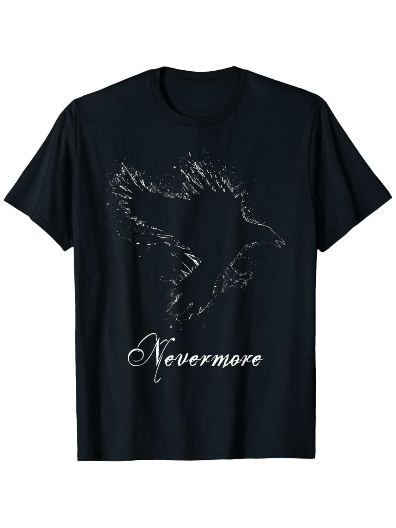 Nevermore The Raven edgar allan Poe Gothic Macabre Poetry T-Shirt ...