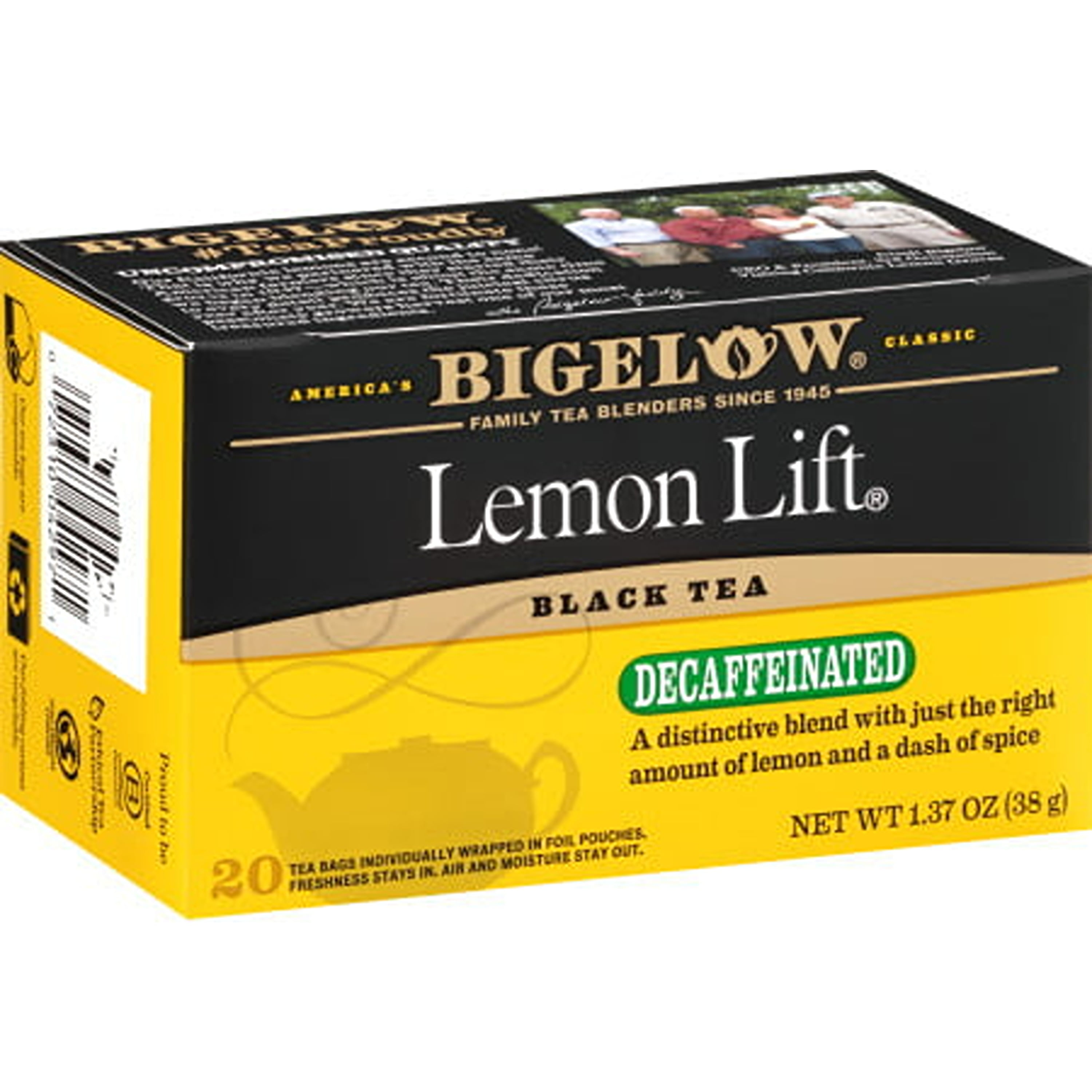 (6 Pack) Bigelow Tea Lemon Lift Decaffeinated Black Tea,20 Bags ...