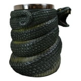 Realistic Ferocious Slithering Serpent Snake With Venomous Fangs Coffee ...