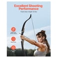 60in Recurve Bow Kit 30lbs Right Hand Archery Bow and Arrow Set for ...